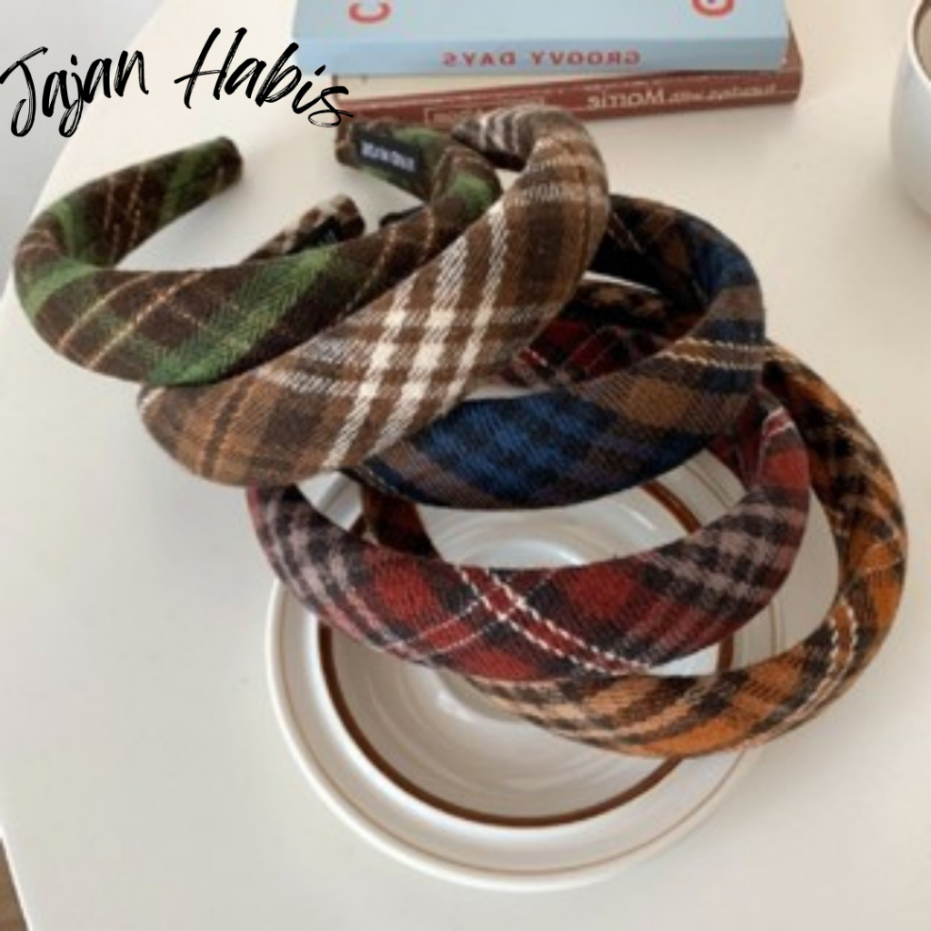 Jual JABIS Bando Kain Tebal Motif Batik Wanita Korea Headband Cloud ...