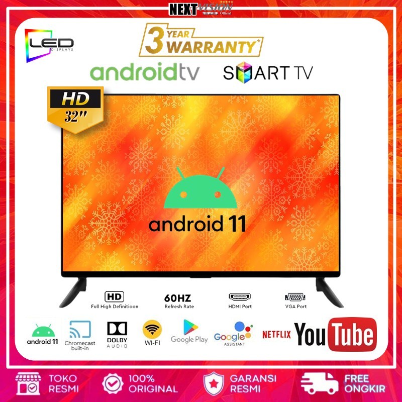 Jual Promo Next Vision Smart TV LED 32 inch Full HD Ready Android ...