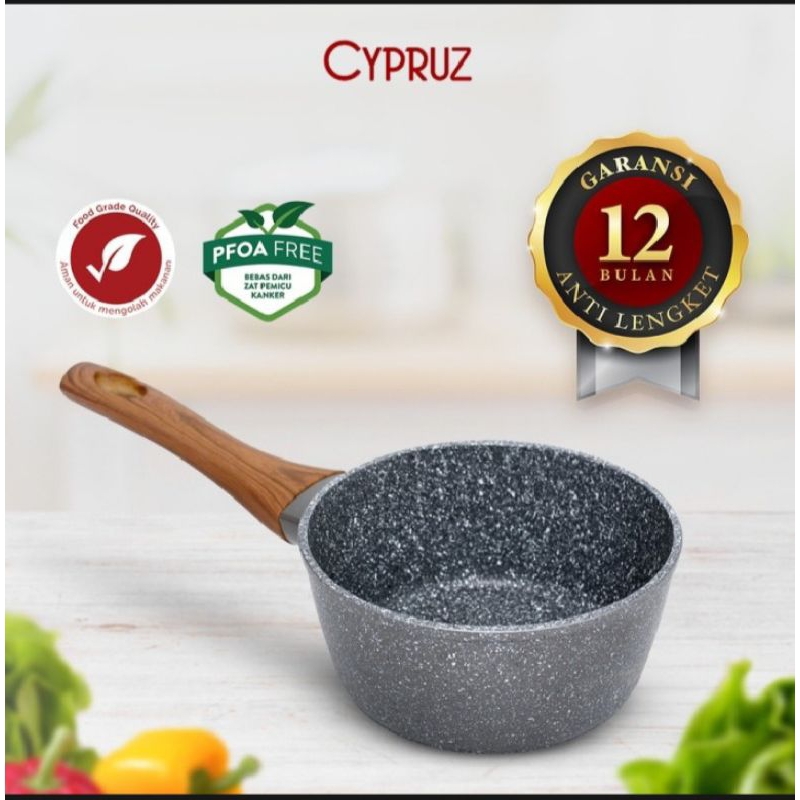 Jual PANCI CYPRUZ Sauce Pan 16 Cm - 18cm Marble /granit Induksi - Anti ...