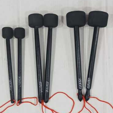 Jual Sepasang Stik Tenor / Bass Drum spons gagang kayu | Shopee Indonesia