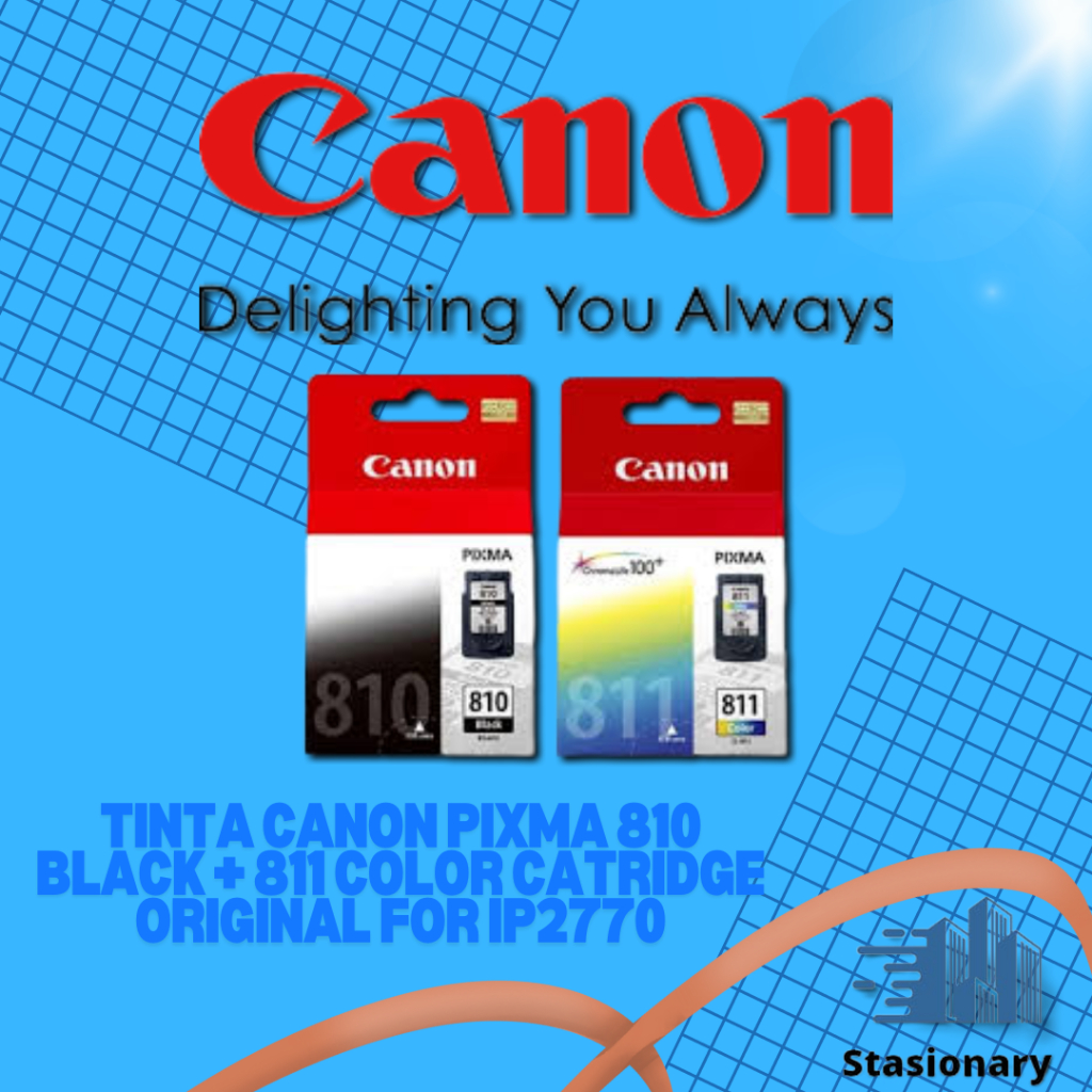 Jual Tinta Canon pixma 810 black + 811 Color catridge Original for ...
