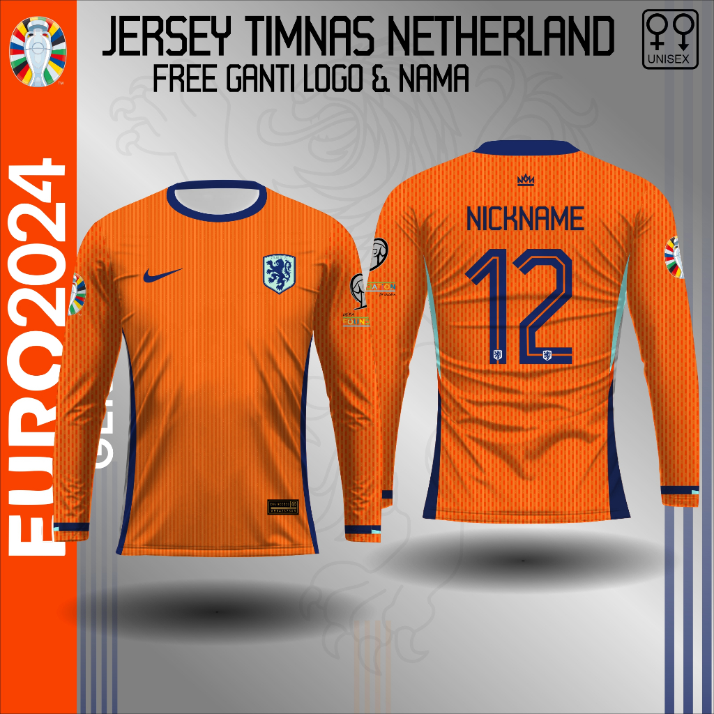 Jual Jersey bola belanda piala eropa 2024 kaos baju timnas belanda ...