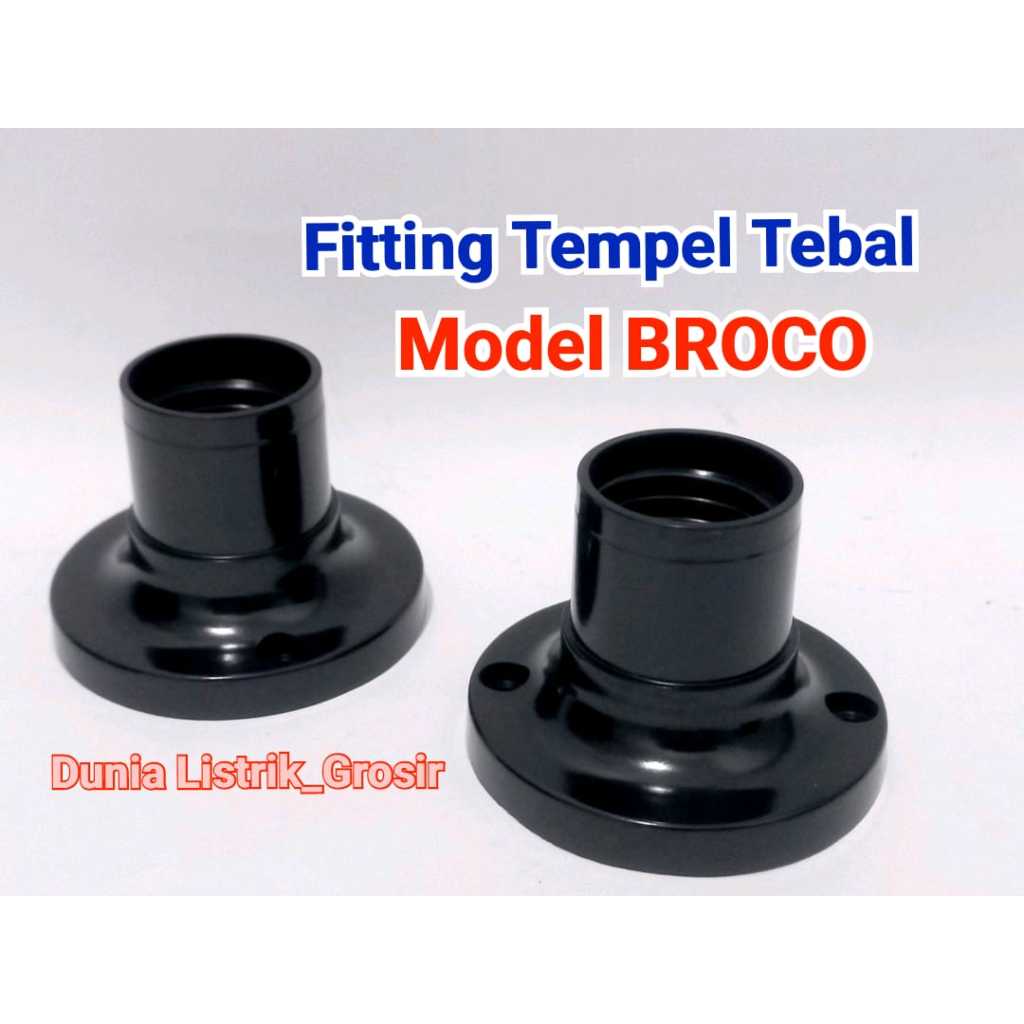 Jual Fiting Fitting Tempel Tebal Model Broco Hitam Bahan Tebal Bakelite ...