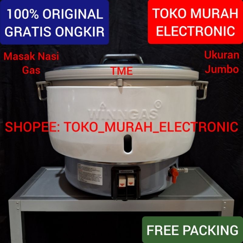 Jual TME - Rice Cooker Gas Winn Gas 10 Liter Original Ukuran Jumbo ...