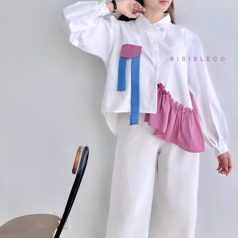 Jual [READY] NANCY BLOUSE CROP- risible.co | Shopee Indonesia