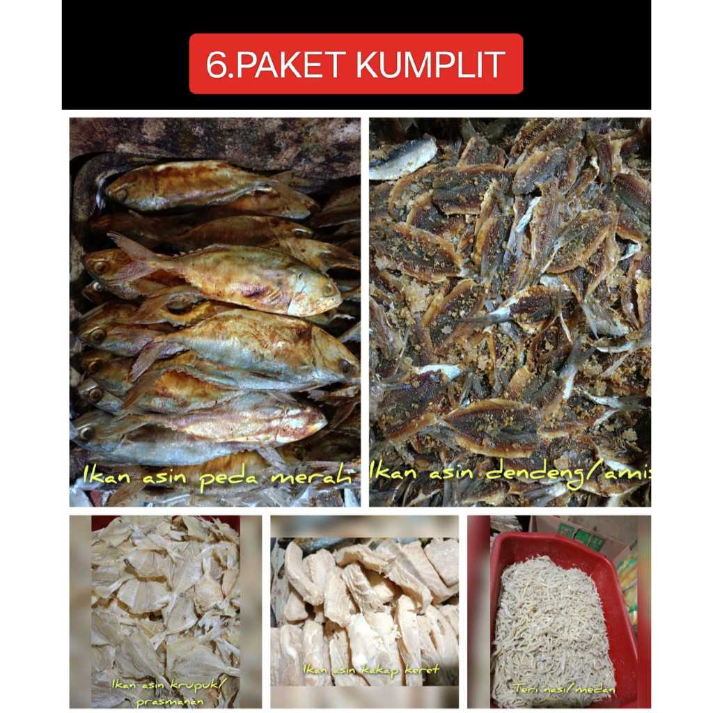 Jual Paket Ikan Asin Asli Garut Lima Varian | Shopee Indonesia