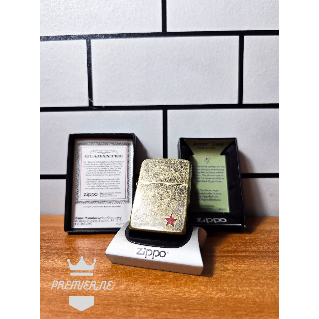 Jual ZIPPO FULL RUST WITH RED STAR ORIGINAL MADE IN USA WITH SEAL ...