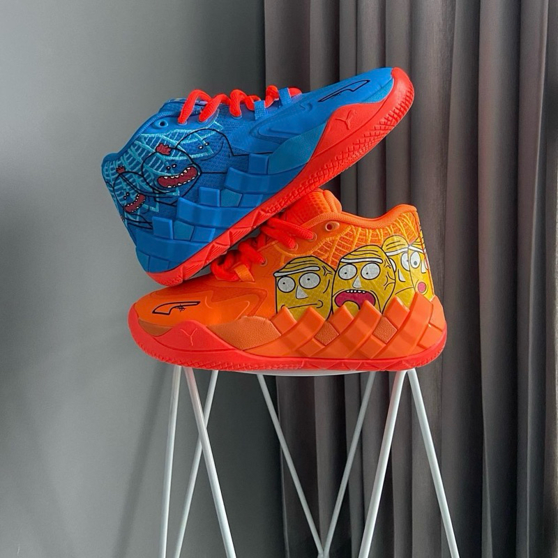 Jual sepatu basket puma lamelo mb 0.1 orange blue premium | Shopee ...
