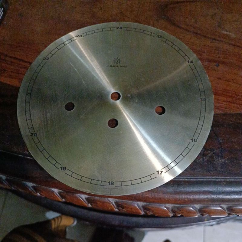 Jual Jam Pendulum = ( Dial Jam Junghans FHS UK. 20 cm ) tanpa Angka ...