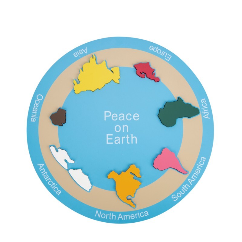 Jual Seven Continents Puzzle Map - Seven Continents Puzzle Plate ...