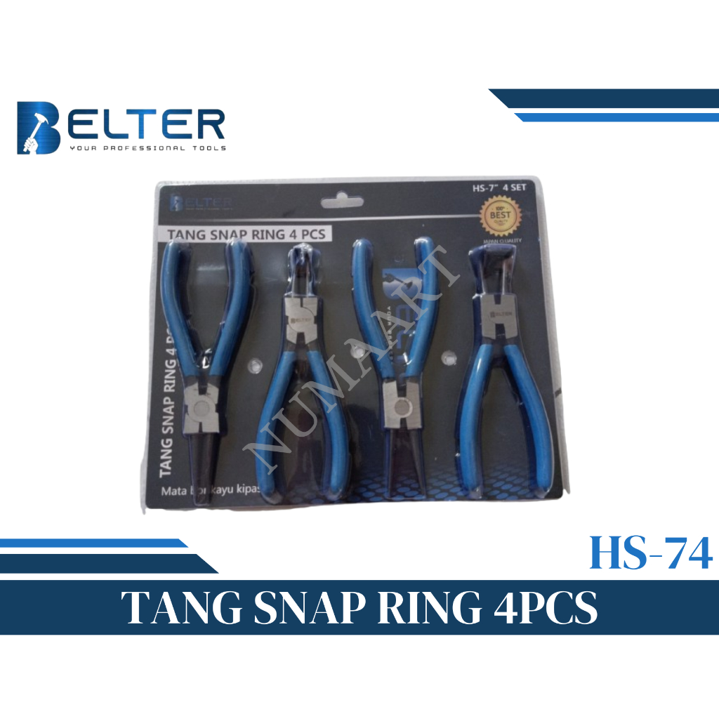 Jual BELTER HS74 / TANG SNAP RING 4PCS 7" / TANG CIRCLIP PLIERS 7INCH ...