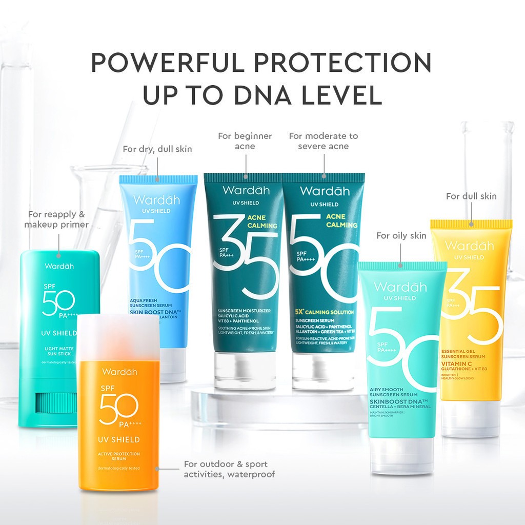 Jual MFI - WARDAH SUNSCREEN UV SHIELD SERIES SPF 35 AQUA FRESH SPF 50 ...