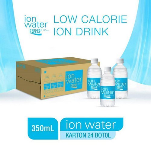 Jual 1 Dus 24 Pcs Pocari ION WATER Low Calorie 350 mL Sweat Drink Less ...