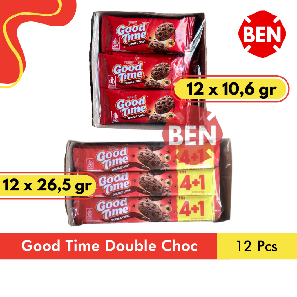 Jual Good Time Double Choc 1 Pak 12 Pcs 26,5g 26,5gr Box Coklat ...
