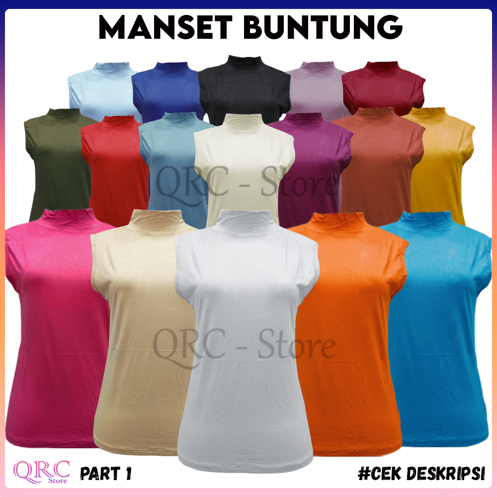 Jual Baju Manset Buntung Tanpa Lengan Wanita Kerah Shanghai Leher ...