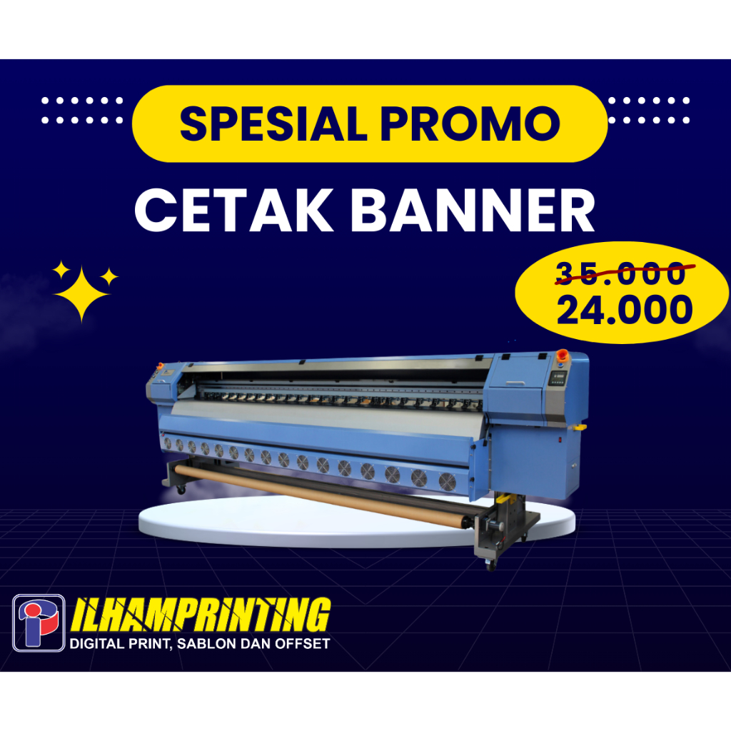Jual [TEBAL 280 GRAM, FREE DESIGN] CETAK SPANDUK / BANNER / BACKDROP ...