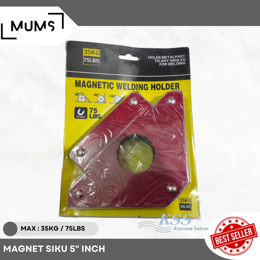 Jual Magnet Siku Las 5" Inch 75 Lbs Magnetic Welding Holder Arrow 35kg ...