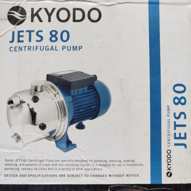 Jual KYODO JETS 80 CENTRIFUGAL PUMP STAINLESS STEEL POMPA AIR BOOSTER ...