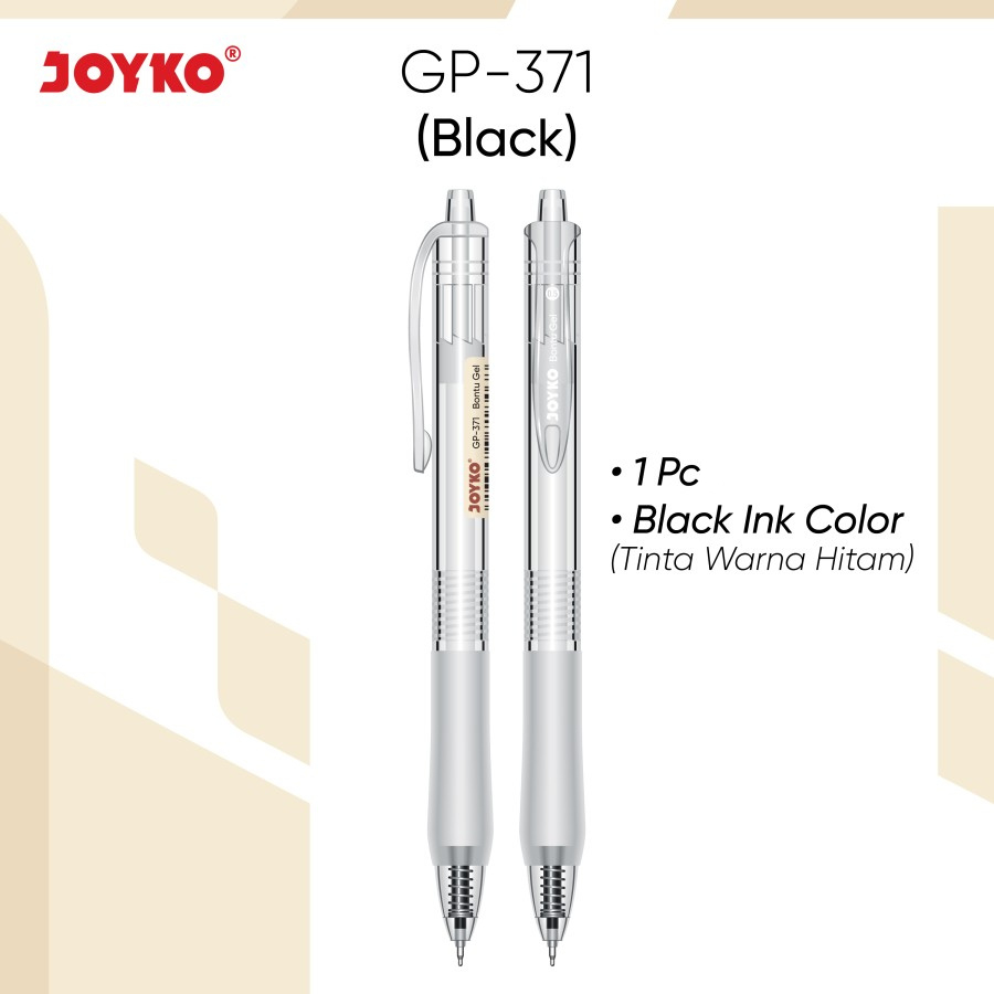 Jual Gel Pen Pulpen Pena Joyko GP-371 Bontu Gel 0.5 mm | Shopee Indonesia