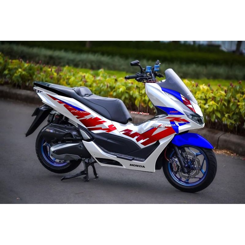 Jual decal stiker variasi motor Honda PCX 160/150 full body striping ...