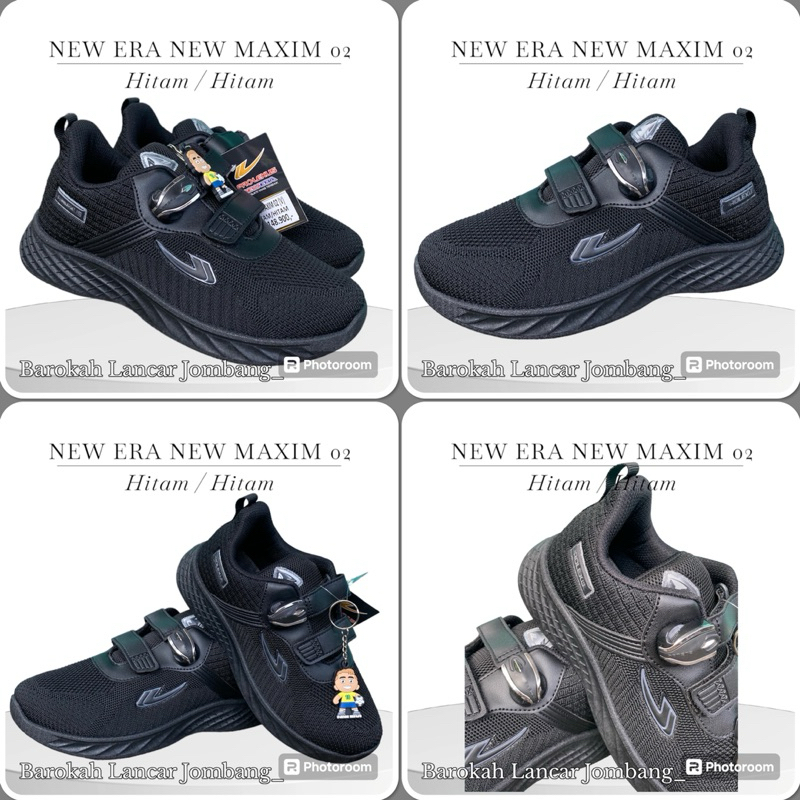 Jual SEPATU MAGNET NEW ERA MAXIM / MAGNETO/MAGNUM HITAM SEKOLAH TK SD ...