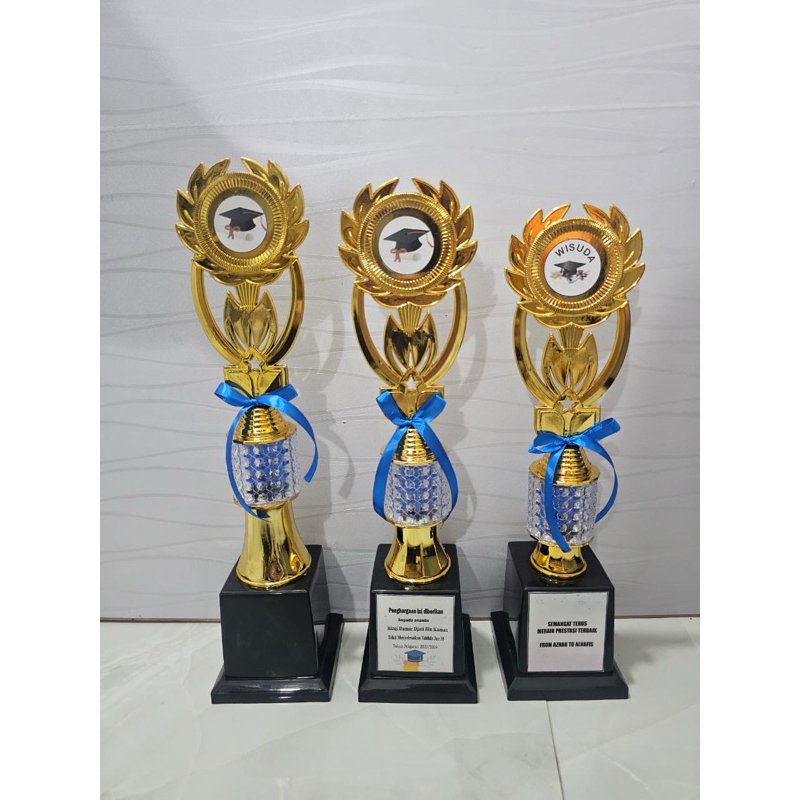 Jual Trophy Piala Custom Tulisan 1 SET 123 Murah Model Belimbing 214 | Shopee Indonesia