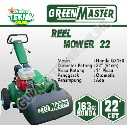 Jual Mesin Potong Rumput DORONG 22" REEL MOWER RM GREENMASTER / Mesin ...