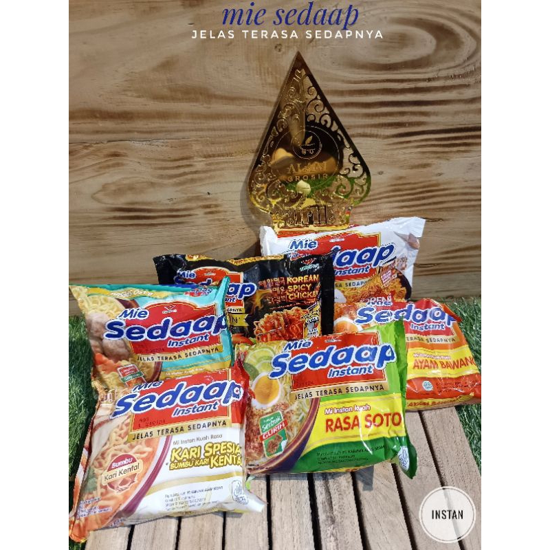 Jual MIE SEDAAP instan goreng kuah varian rasa soto baso ayam bawang ...