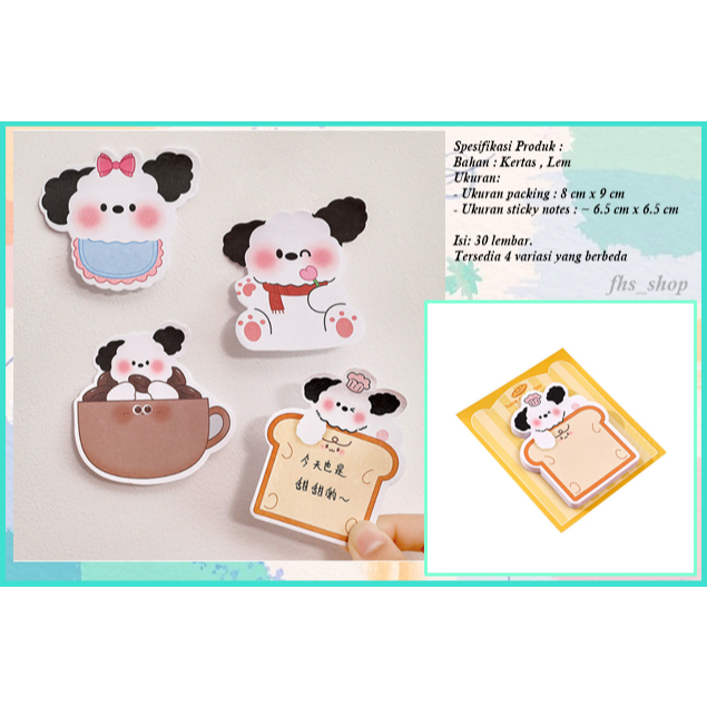 Jual Sticky Notes Kartun Memo Tempel Sticky Notes Aesthetic Sticky ...