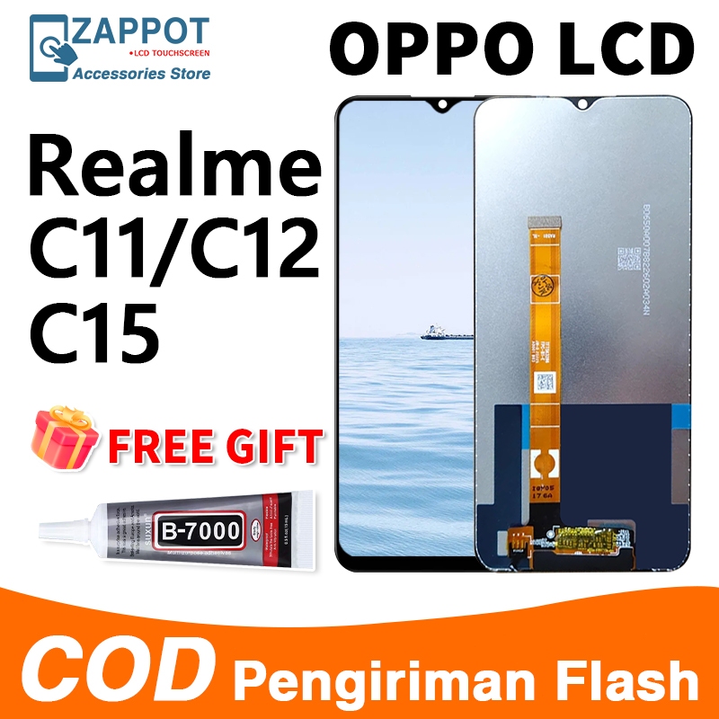 Jual 【ORI 】LCD OPPO REALME C11 / C12 / C15 / A15 / A15S Fullset Original Layar hp Touchscreen ...