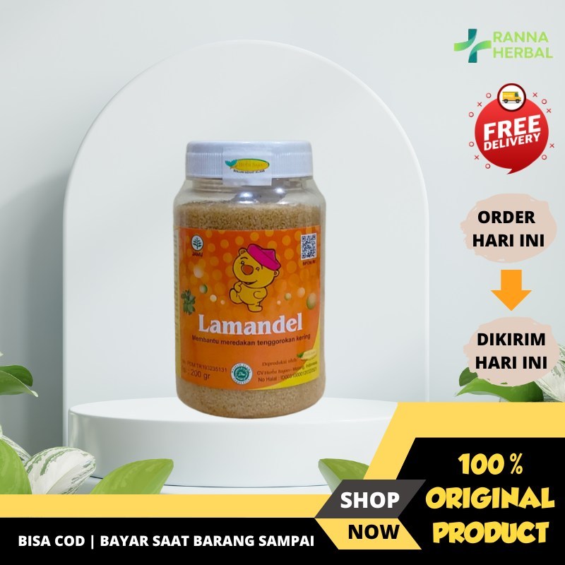 Jual Lamandel Kemasan Botol Minuman Herbal Obat Amandel 200g | Shopee ...