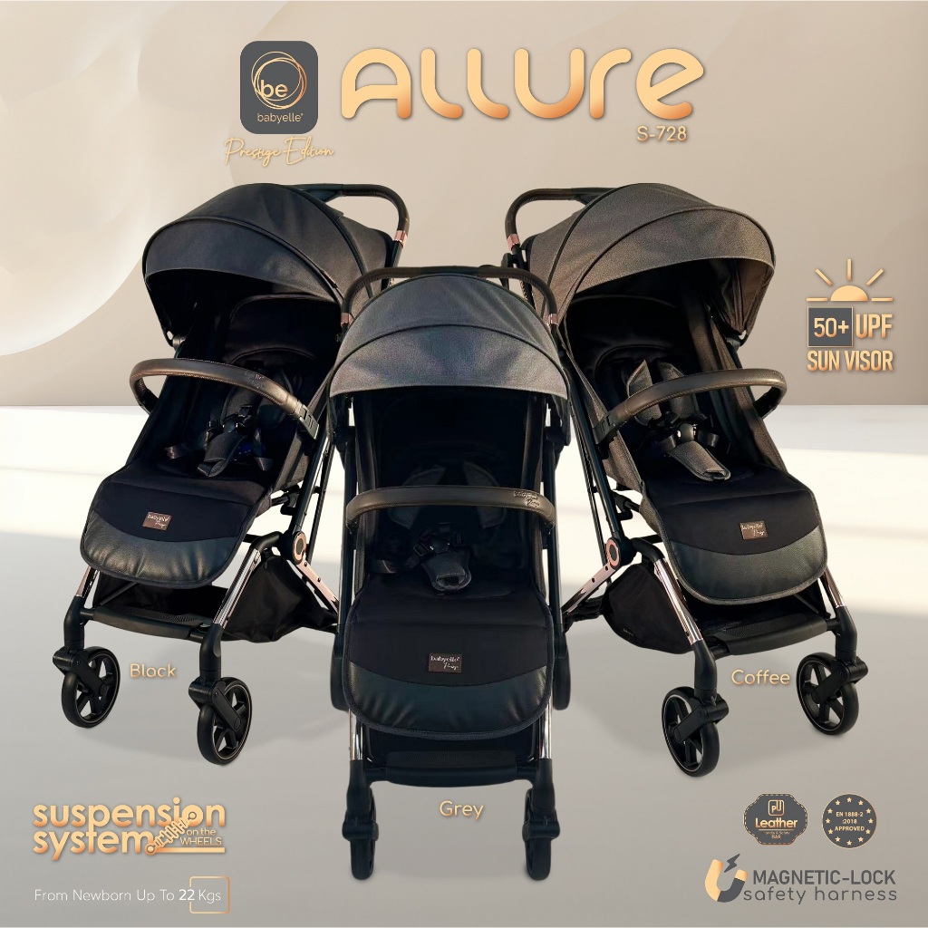 Jual Stroller Babyelle Allure Travel System S728 dan Car Seat Baby Elle I Size BE008 Auto fold ...