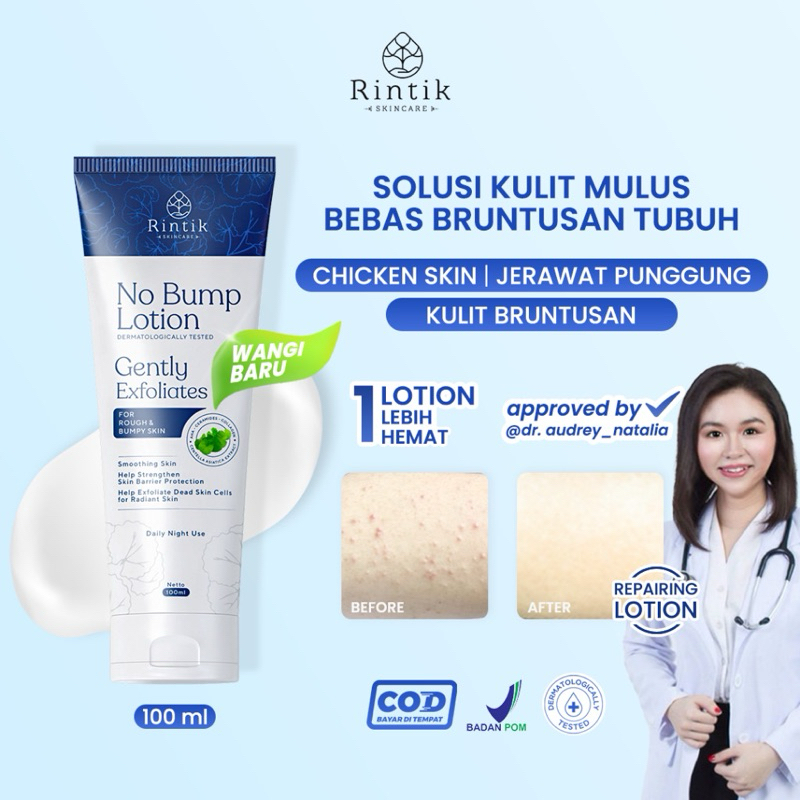 Jual Rintik Skincare - No Bump Lotion/Lotion Tubuh Kulit Bruntusan ...