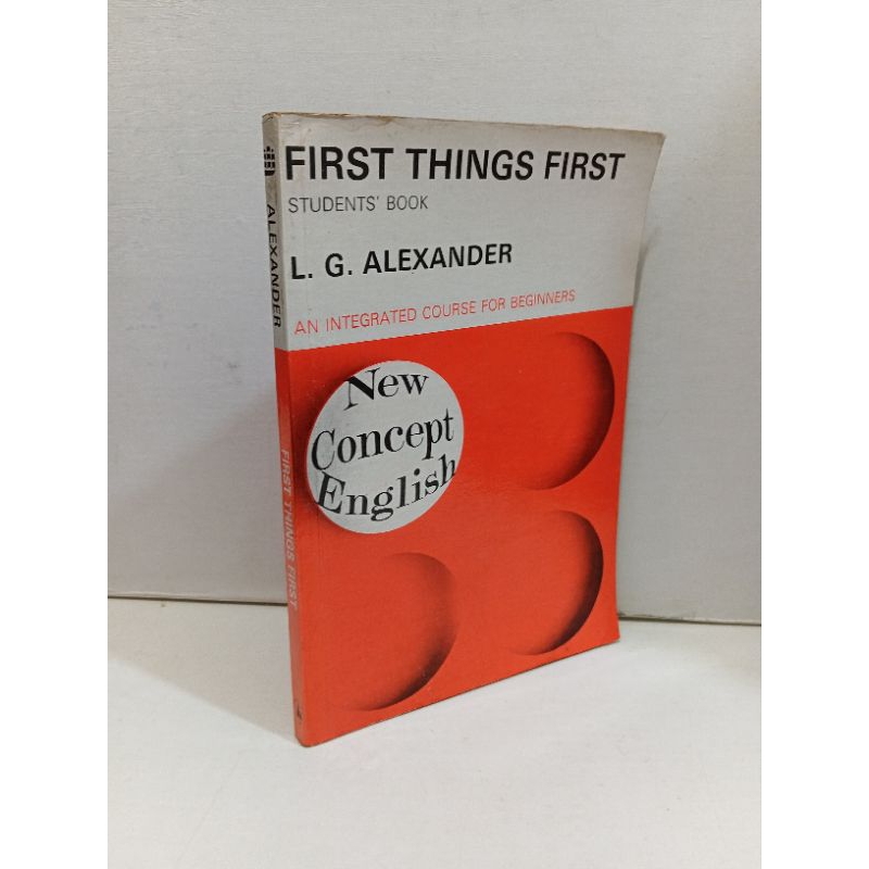 Jual Buku New Concept English-First Things First By L.G Alexander ...