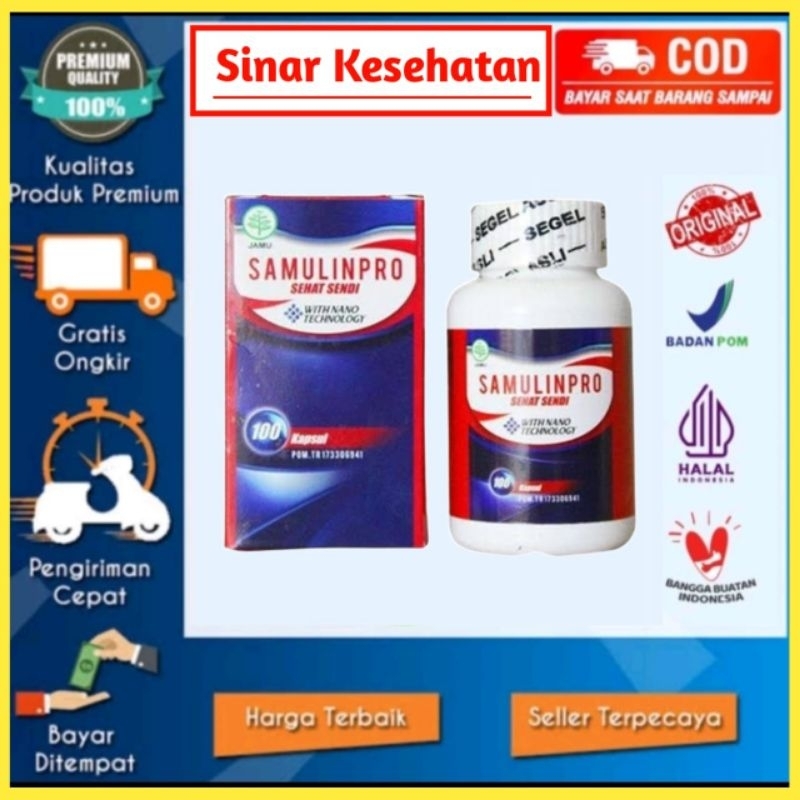 Jual SAMULINPRO ASLI ORIGINAL OBAT ANTI SENDI NYERI OTOT TULANG LINU ...