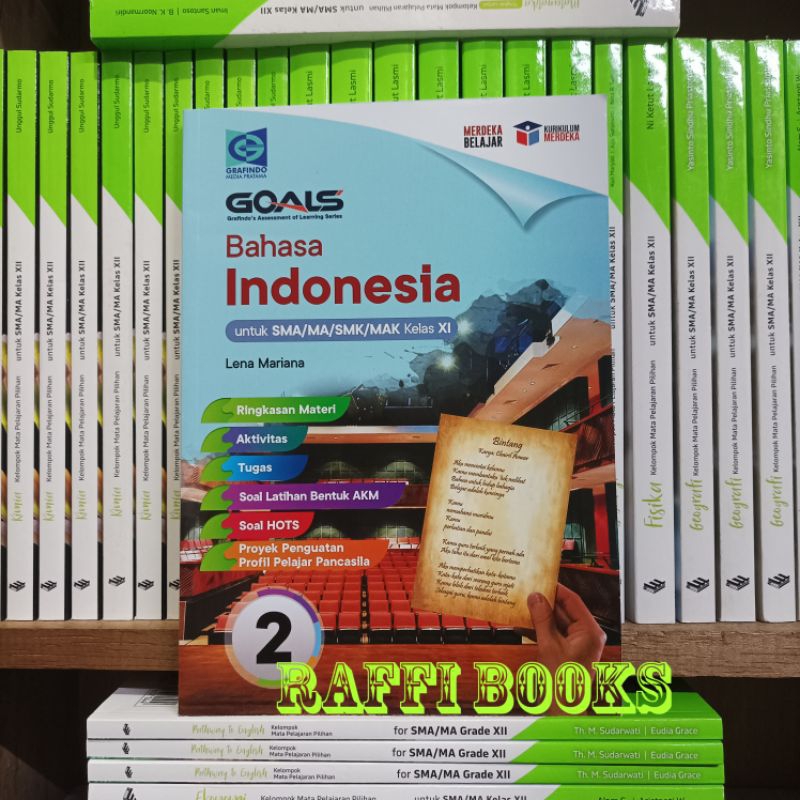 Jual Buku Soal Goals Bahasa Indonesia Kelas 2/XI SMA Grafindo Kurikulum Merdeka | Shopee Indonesia