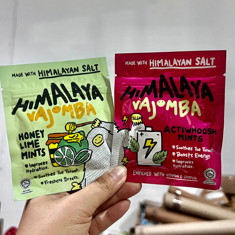 Jual Himalaya Vajomba Permen Mint Honey Lime Actiwoosh Himalayan Salt ...