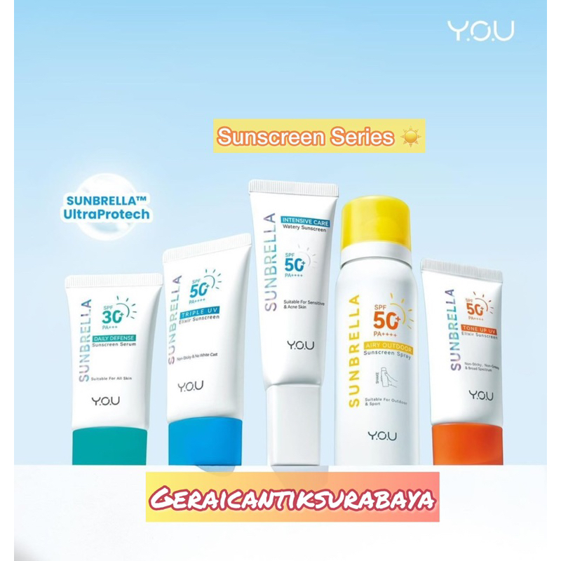 Jual YOU Sunbrella Daily Defense Triple UV Elixir Sunscreen SPF30 ...