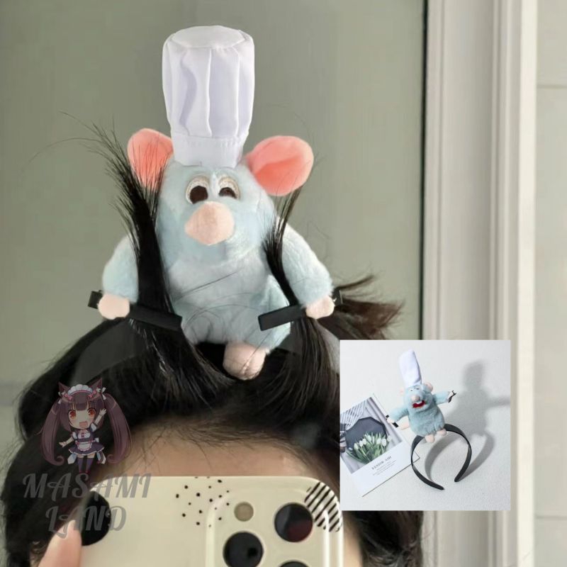 Jual (READY) Bando Jepit Tikus Ratatouille Douyin Viral / Bando Koki ...