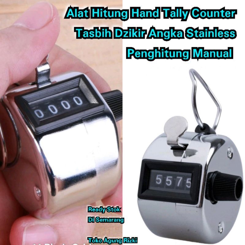Jual Alat Hitung Hand Tally Counter Tasbih Dzikir Angka Stainless ...