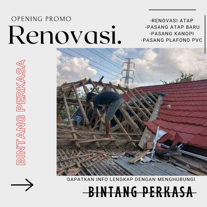 Jual Renov/Perbaikan Atap Rumah Baja Ringan | Shopee Indonesia