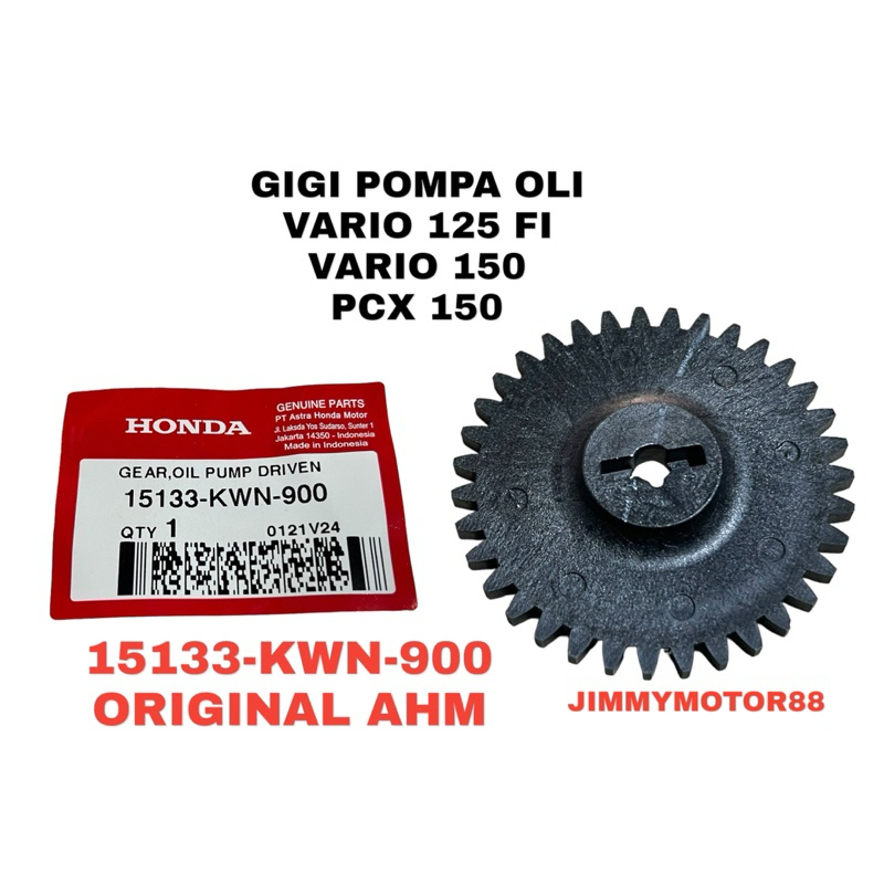 Jual GIGI GEAR POMPA OLI OIL PUMP DRIVEN VARIO 125 150 FI PCX 150 ORIGINAL AHM 15133-KWN-900 ...