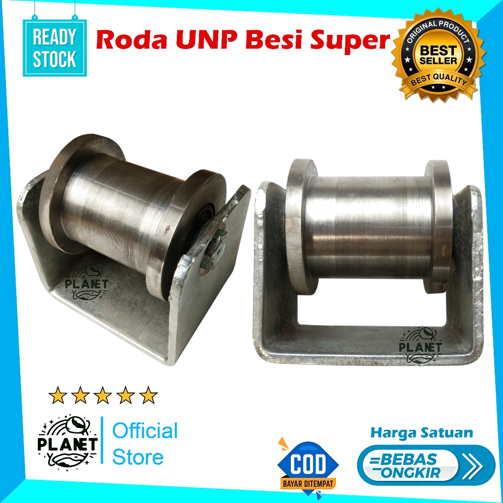 Jual Roda Pagar UNP Besi Super Jalur Rel 5cm | Shopee Indonesia