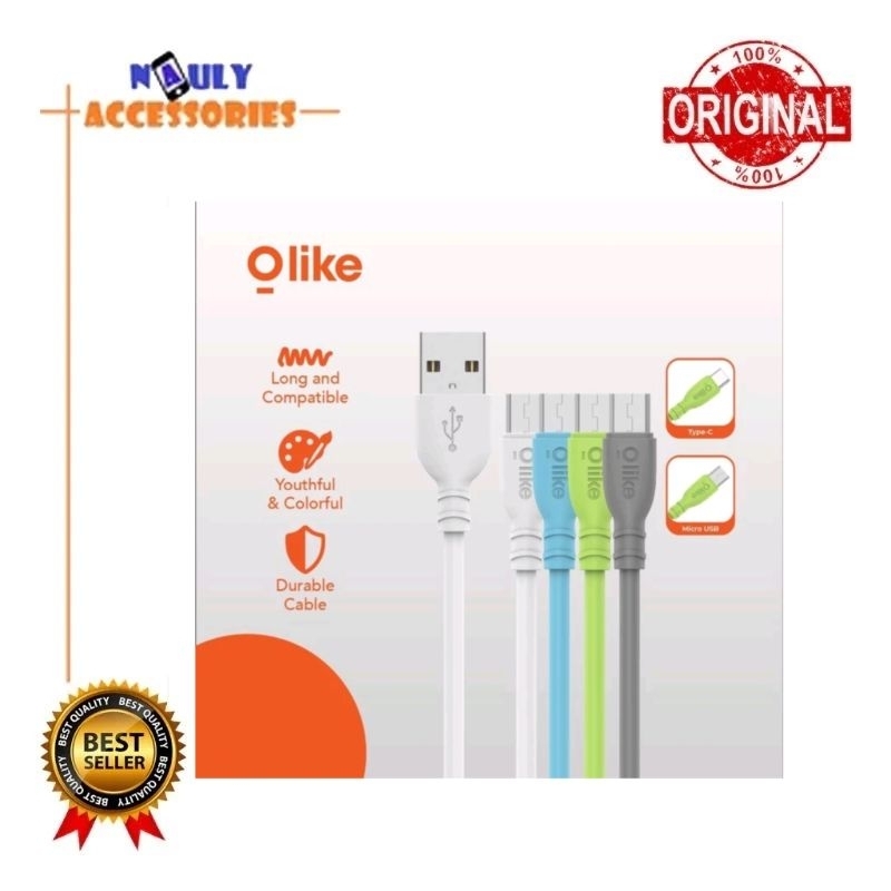 Jual KABEL DATA OLIKE D306M MICRO/D306C TYPE C 2.4A FAST CHARGING ...