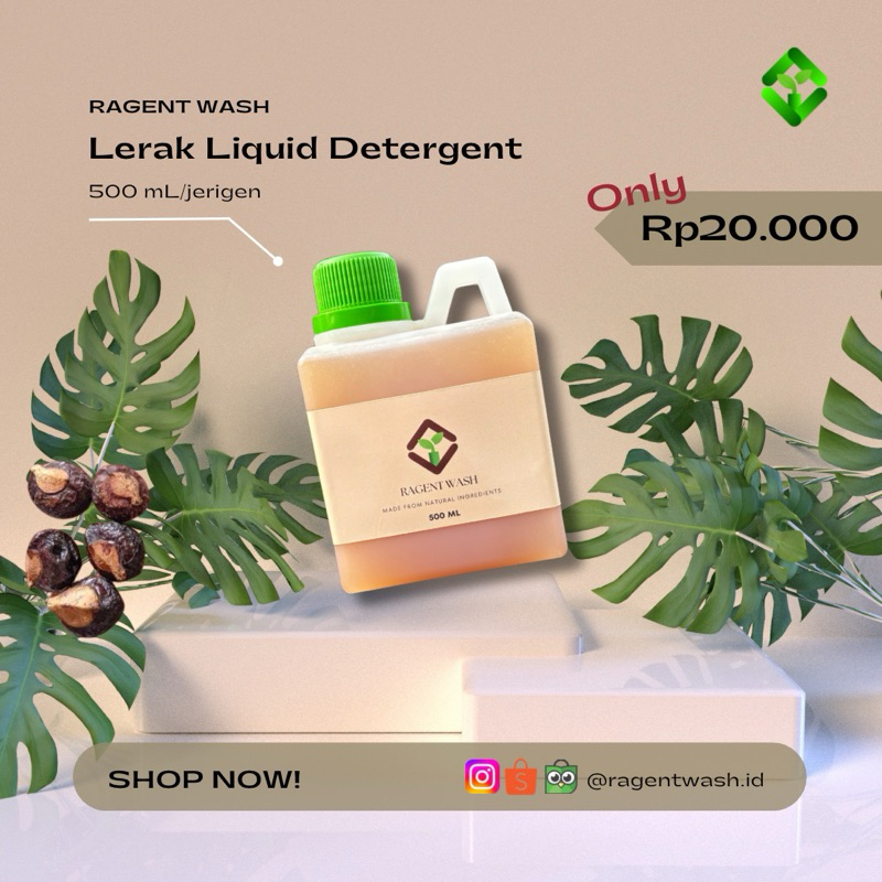 Jual Detergen Cair Buah Lerak Ragent Wash 500ml | Shopee Indonesia