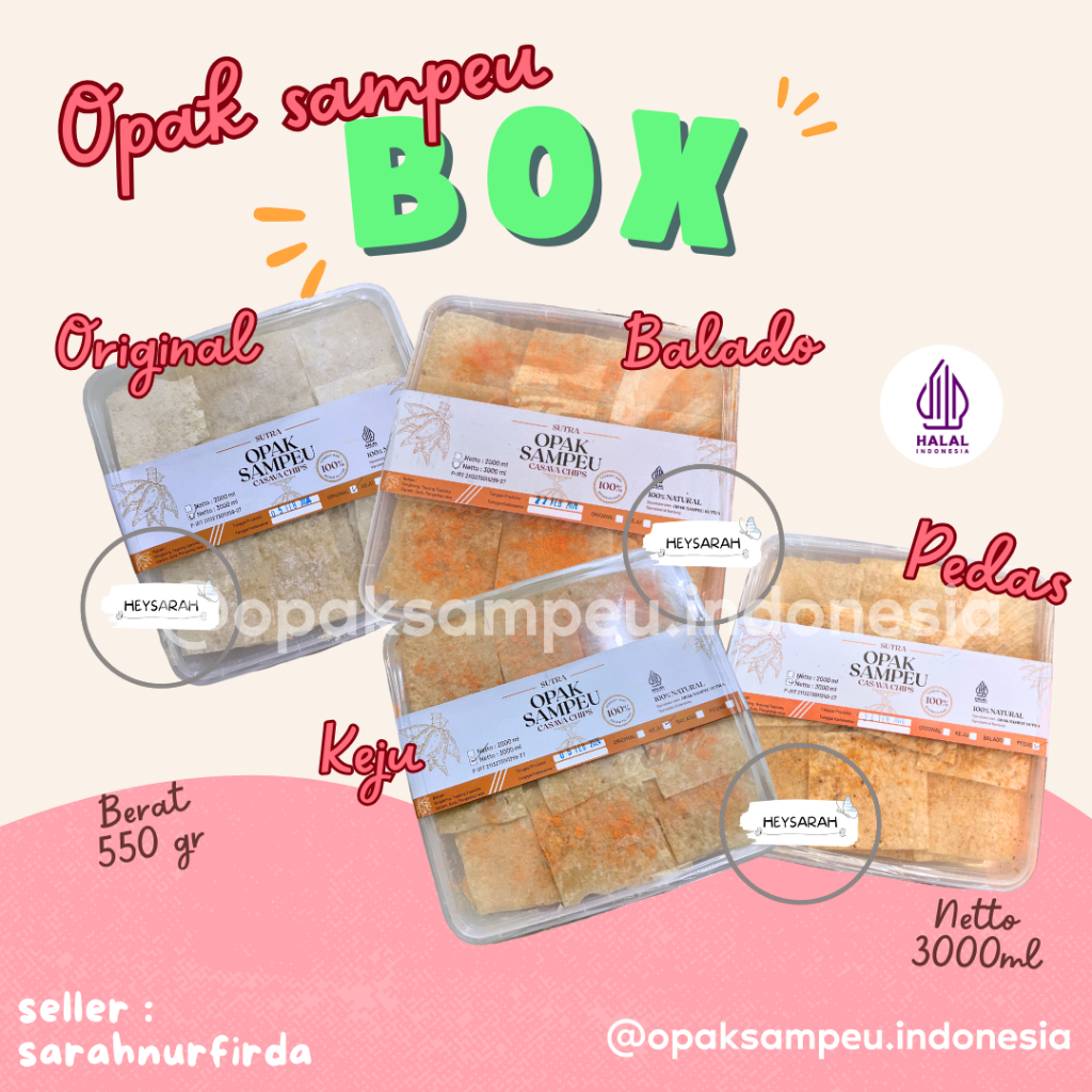Jual OPAK SAMPEU SUTRA INDONESIA kemasan BOX | Shopee Indonesia