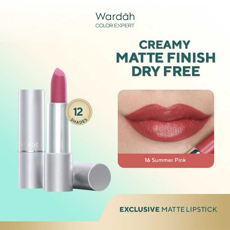Jual Wardah Exclusive Matte Lipstick 3.5 g | Shopee Indonesia