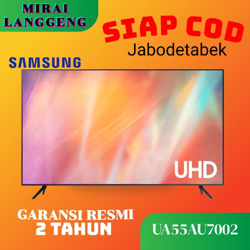 Jual SAMSUNG SMART TV UA55AU7002 4K UHD 55AU7002 SAMSUNG 55 INCH ...
