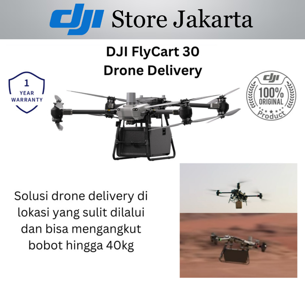 Jual DJI FlyCart 30 Drone Delivery Drone Pengiriman Udara Drone Cargo Drone Logistik Logistic ...