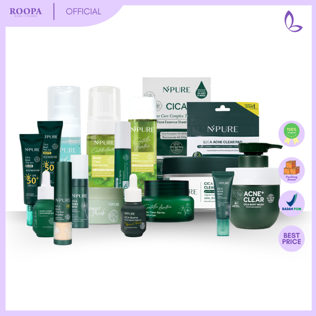 Jual NPURE Cica | Dark Spot | Acne Spot | Beat the Sun Powder SPF 30 ...